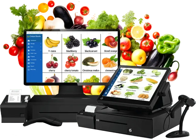 Fruits and Vegetables Shop Billing Software | POS | Output Books